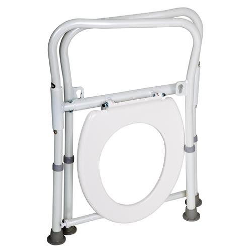 Aluminium Folding Over Toilet Aid without Bucket and Lid — Wheelchair ...